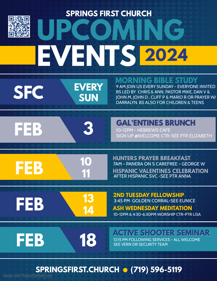 Calendar - Springs First Church